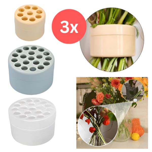 Blumenstielhalter – 3er-Set, passend für jede Vase | VASEKA – Vigoshop.at